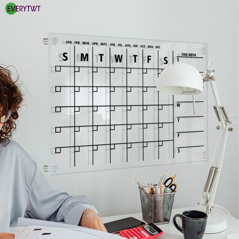 Acrylic Calendar Planner Board Acrylic Sheet Clear White Board Board ...