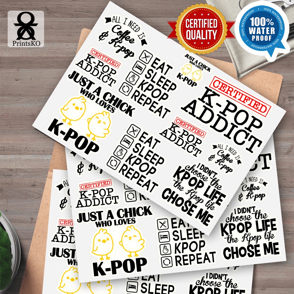 High Quality Waterproof Vinyl Sticker with Korean Wave Hallyu ...