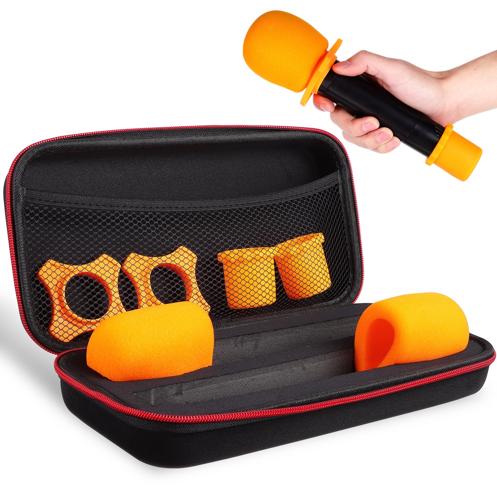 Portable Microphone Bag Storage Box Wireless Sponge | Shopee Philippines