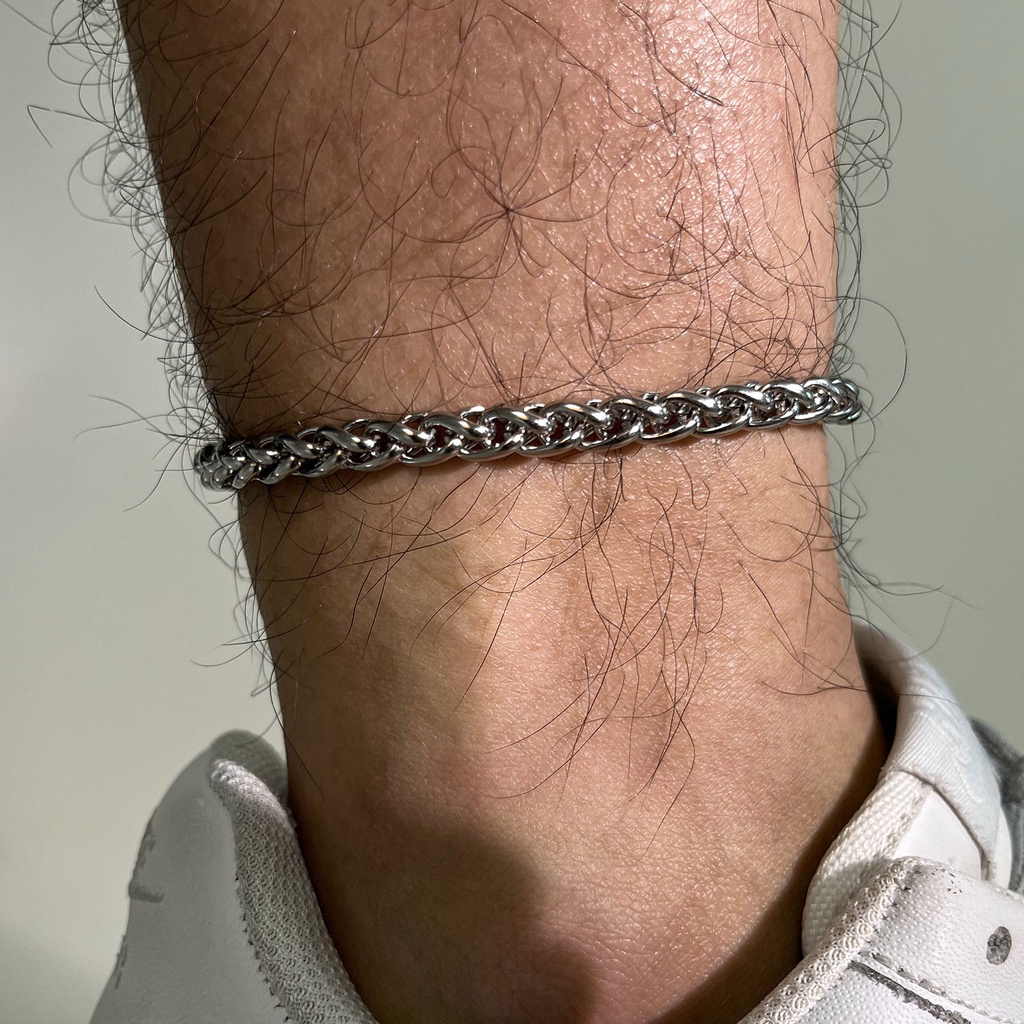 Vnox Fashion Stainless Steel Cuban Chain Anklets for Men, Never Fade ...