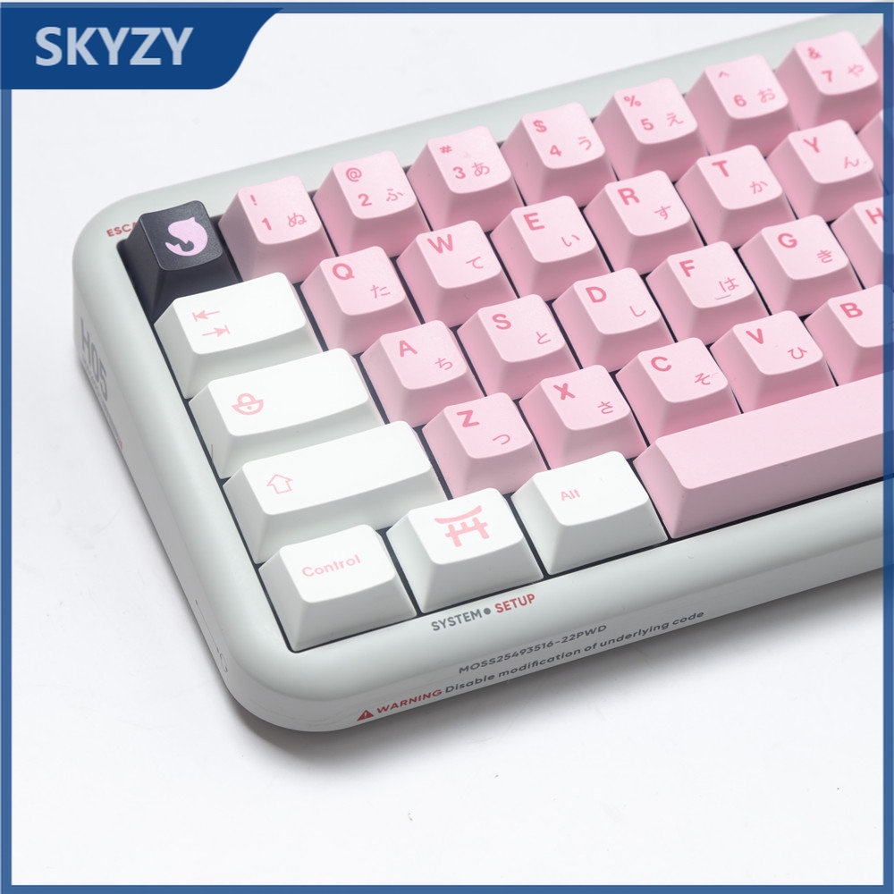 146 Keys Cherry blossoms Keycaps Cherry Profile PBT Dye Sub Mechanical ...