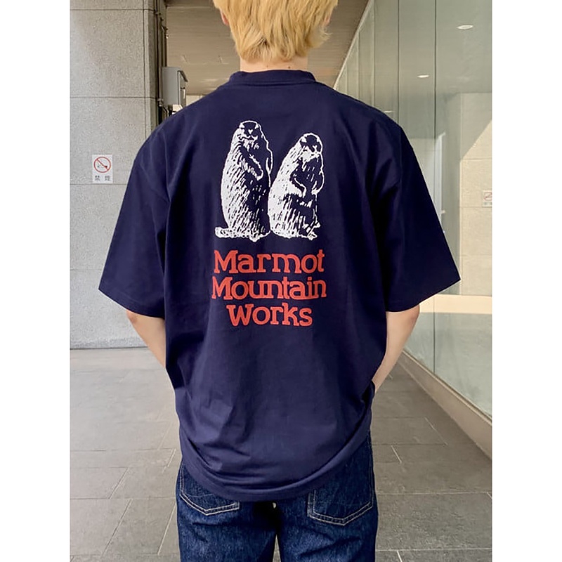 BEAMS x Marmot / Mountain Works men's and women's marmot print vintage ...