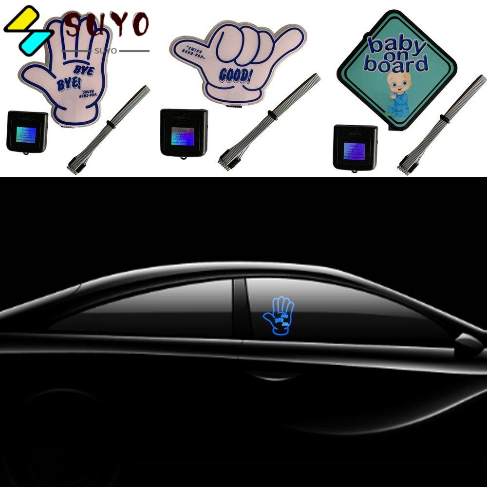 SUYO LED Car Sticker Fashion Decoration Sticker Car Window Car Decals ...