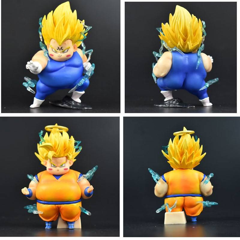 Dragon Ball Fat Vegeta Son Goku Action Figure Super Saiyan Model Dolls ...