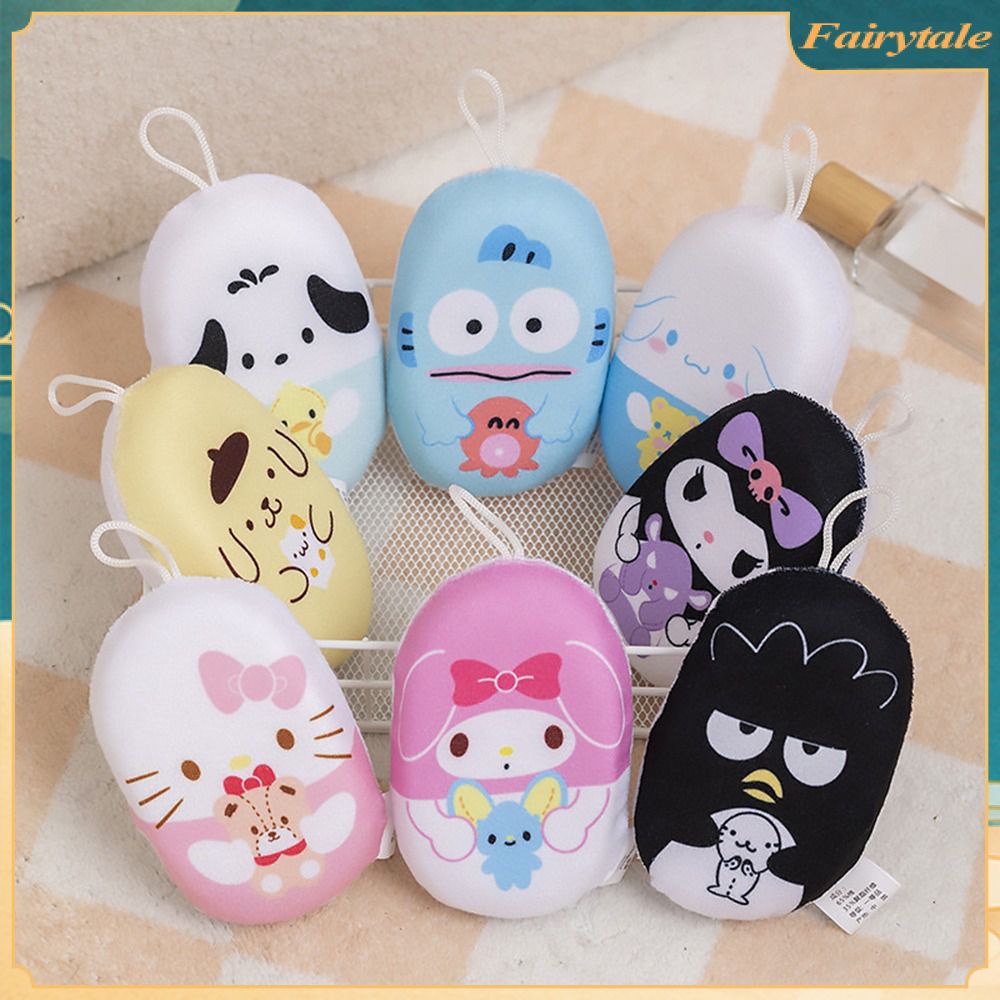 Kawaii Sanrio Bath Ball Hellokitty Mymelody Cinnamoroll Kuromi Cartoon ...