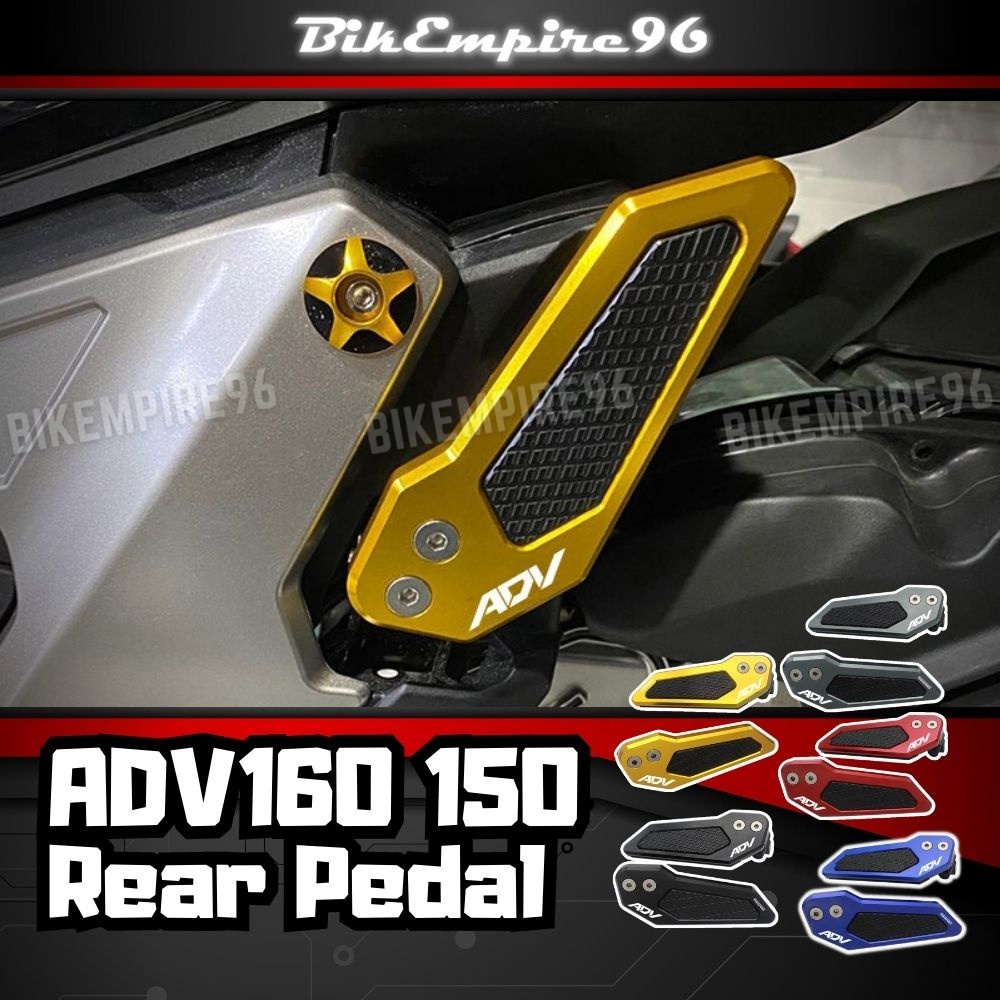Honda ADV160 ADV150 Rear Pedals 1 Pair CNC Aluminium Footrests Pedals ...