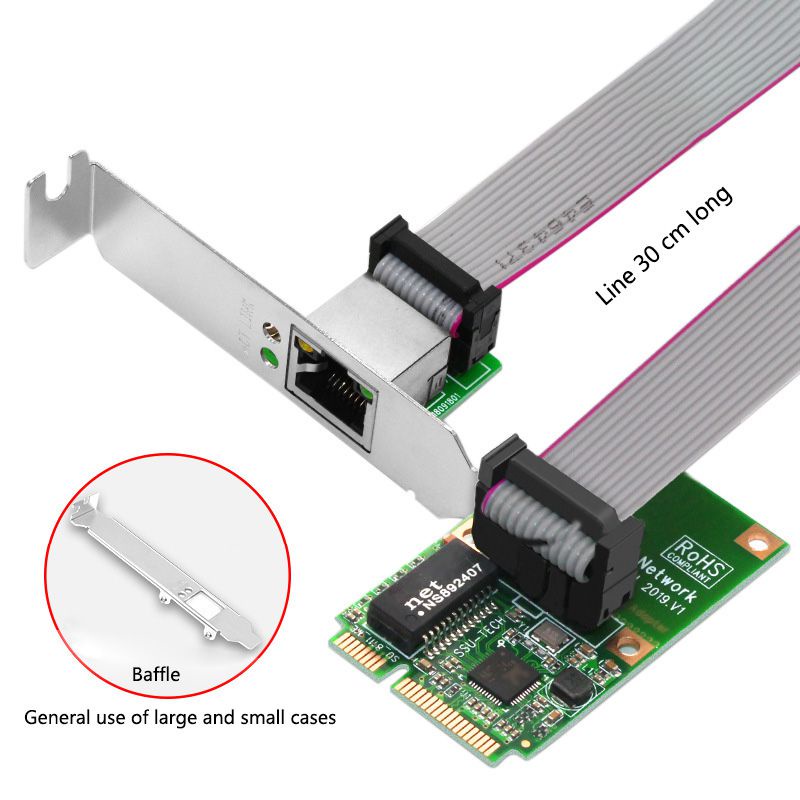 Desktop Computer Mini PCI-E Bus Interface RJ45 Network Interface ...