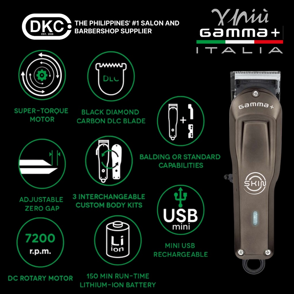 Gamma + SKIN Professional Bulk Balding Clipper with Super Torque Motor ...