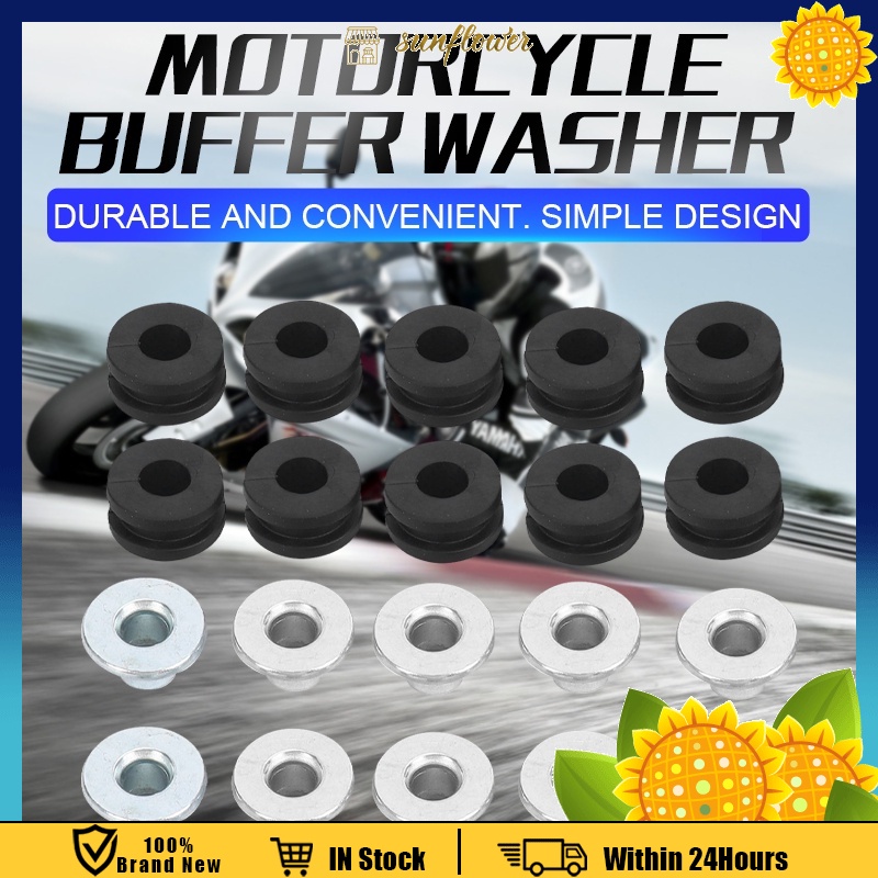 20Pcs/Set Motorcycle Rubber Grommets Universal Motorcycle Gasket Bolt ...