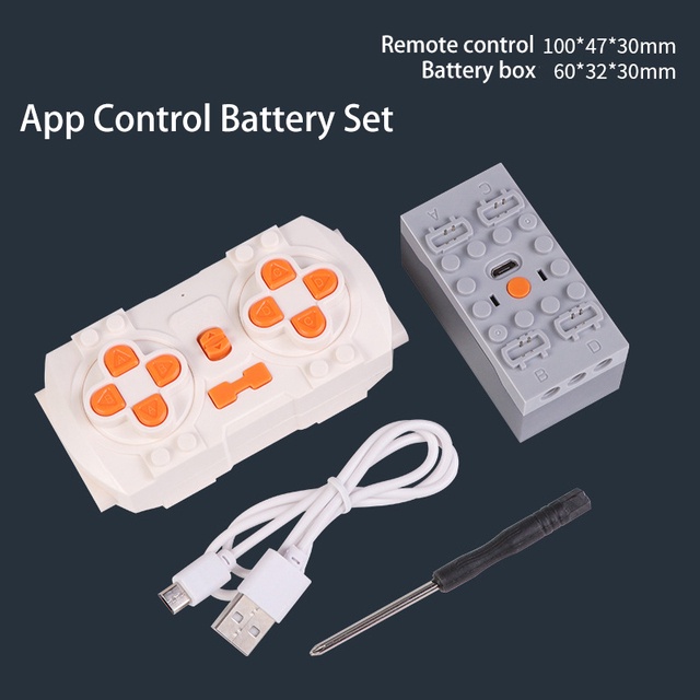 Technic Building Blocks NEW Rechargeable Bluetooth Lithium Battery Box ...