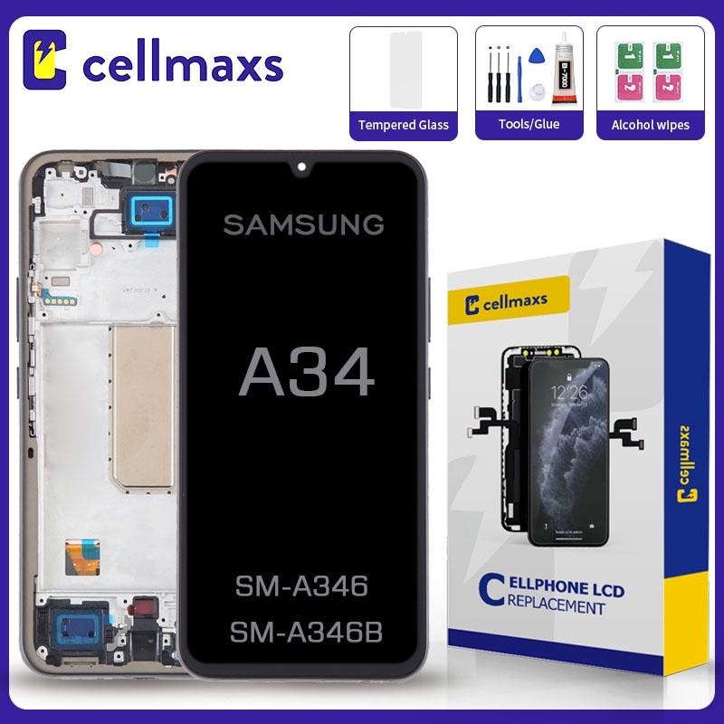 For SAMSUNG Galaxy A34 A346 A346B A346E A346B/DS SM-A346 LCD Touch ...