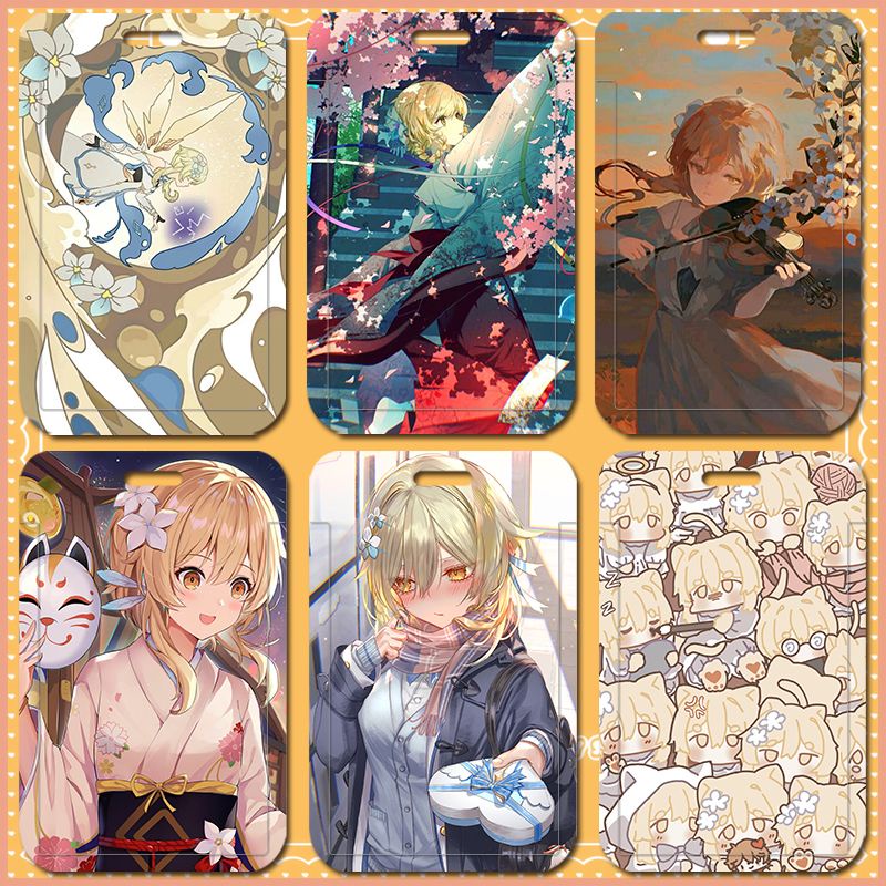 Anime Cartoon Genshin Impact Lumine Customzied Student School ID Card ...