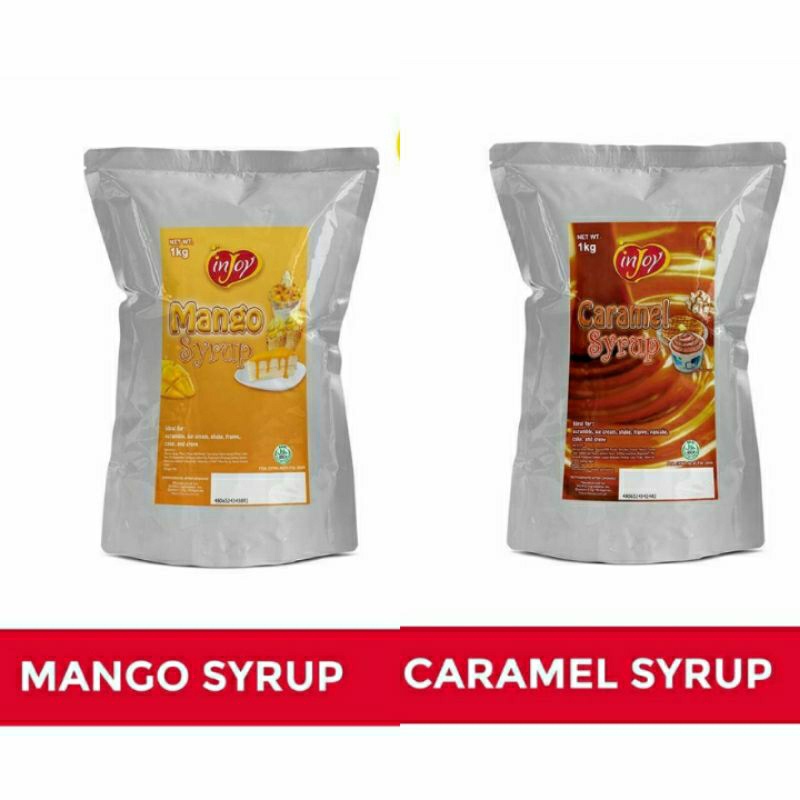 Caramel Syrup Mango Syrup for Milktea Mango Graham Shake Frappe INJOY ...