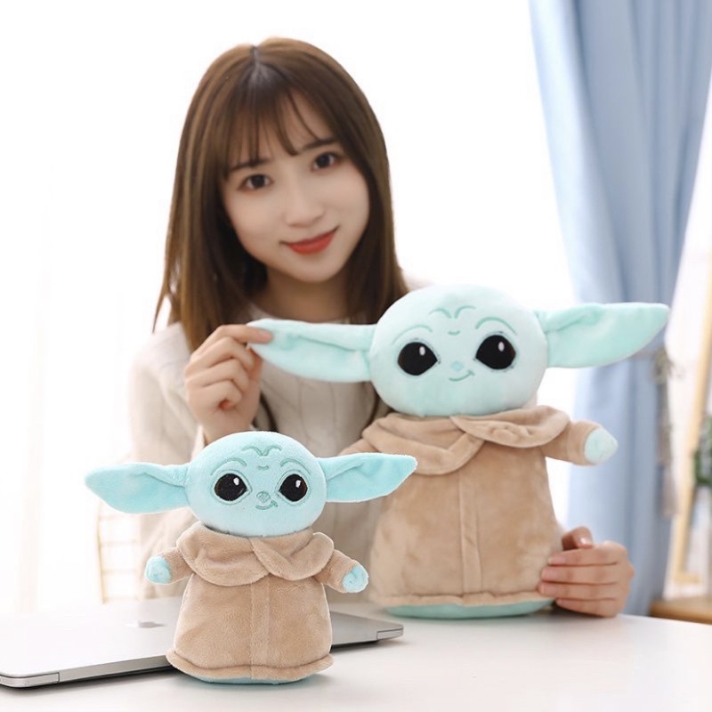 Baby Yoda Doll 32cm Plush Toy Cartoon Star Wars Mandalorian Pillow Doll ...