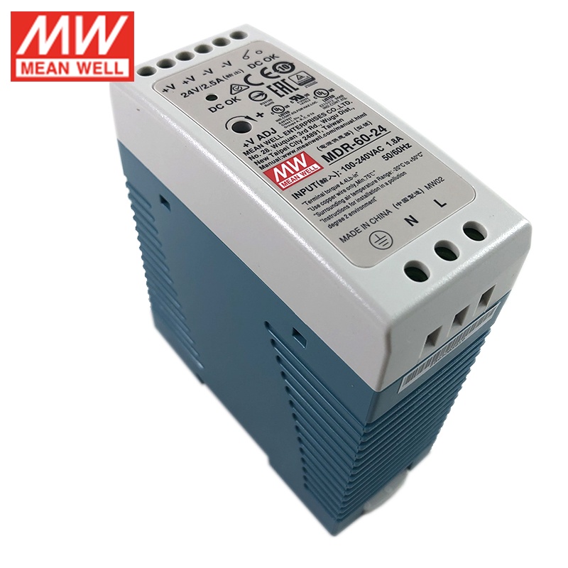 Original MEAN WELL MDR-60-24 60W 24V DIN Rail Switching Power Supply ...