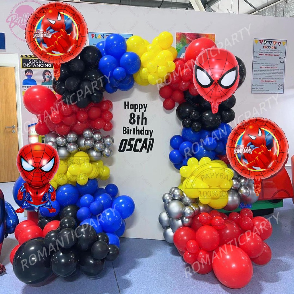 Spiderman Balloon Birthday Decoration Set 32Inch Number 1-9 Spiderman ...