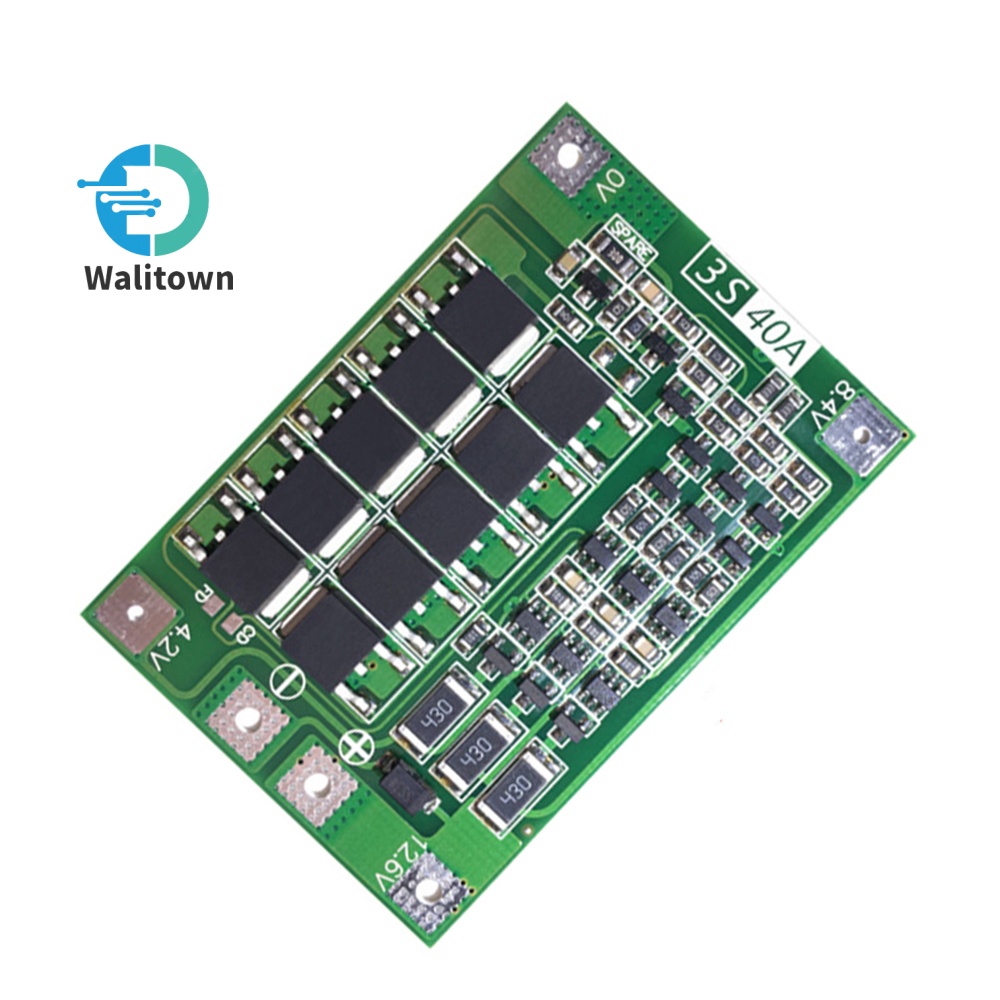18650 11.1V 12.6V lithium battery protection board for drilling rig motor 3S 40A Bms | Shopee ...