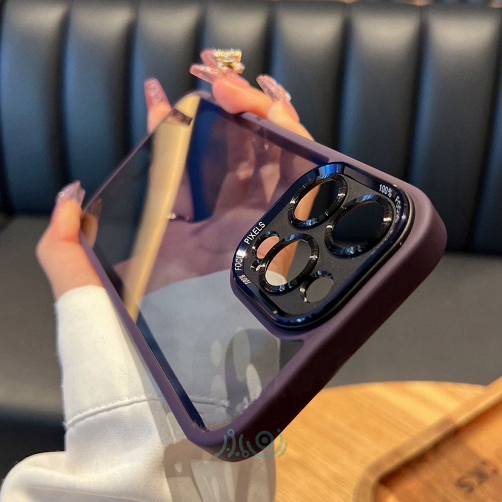 2 in 1 Crystal Shield Phone Case For iPhone 12 13 Pro Max 14 Pro Max ...