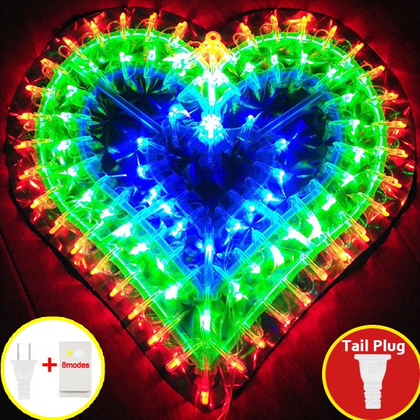 Ligyetor Parol Christmas LED Lights Seven Star Glittering Seasonal ...