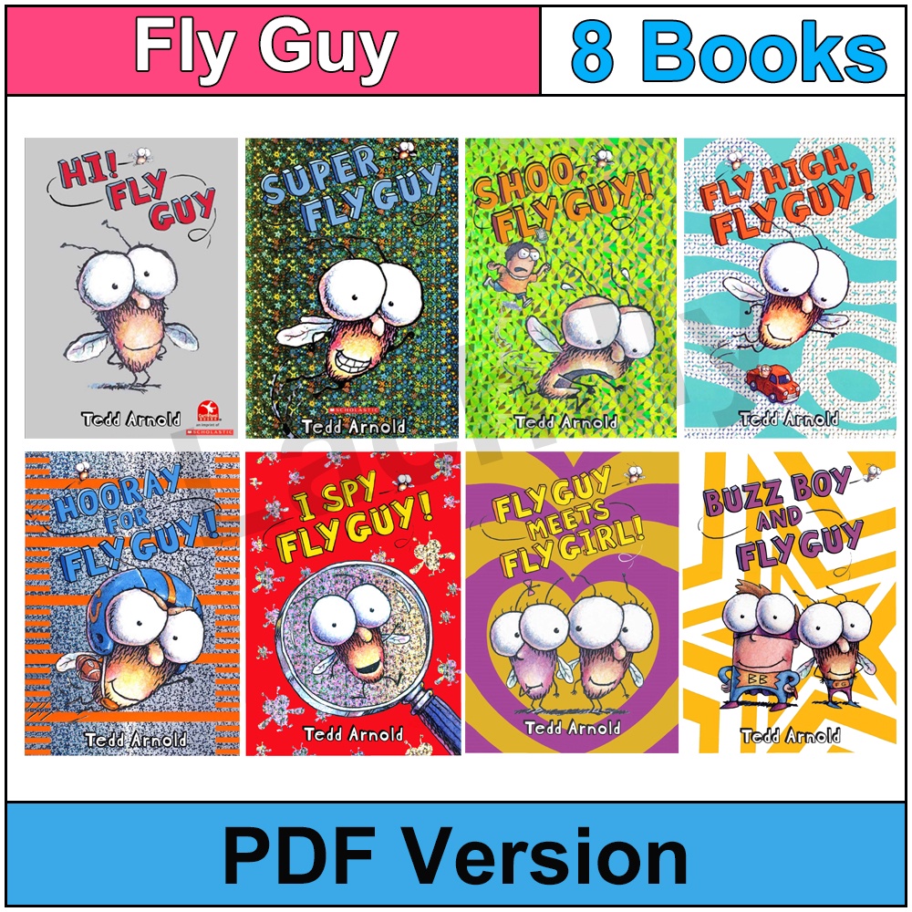 8books/set Fly Guy English Reading Book Children Kids English Picture ...