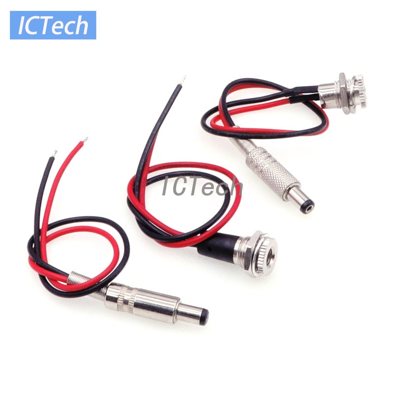 10cm 15cm 20cm DC 12V 24V DC099 with Wire Female 5.5 * 2.1 5.5*2.5mm DC ...