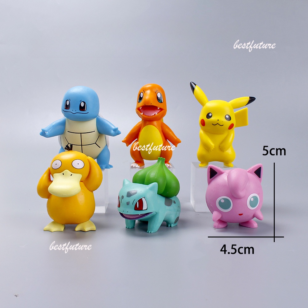 Pokemon Charmander Cleffa Pikachu Bulbasaur Squirtle Psyduck Pocket ...