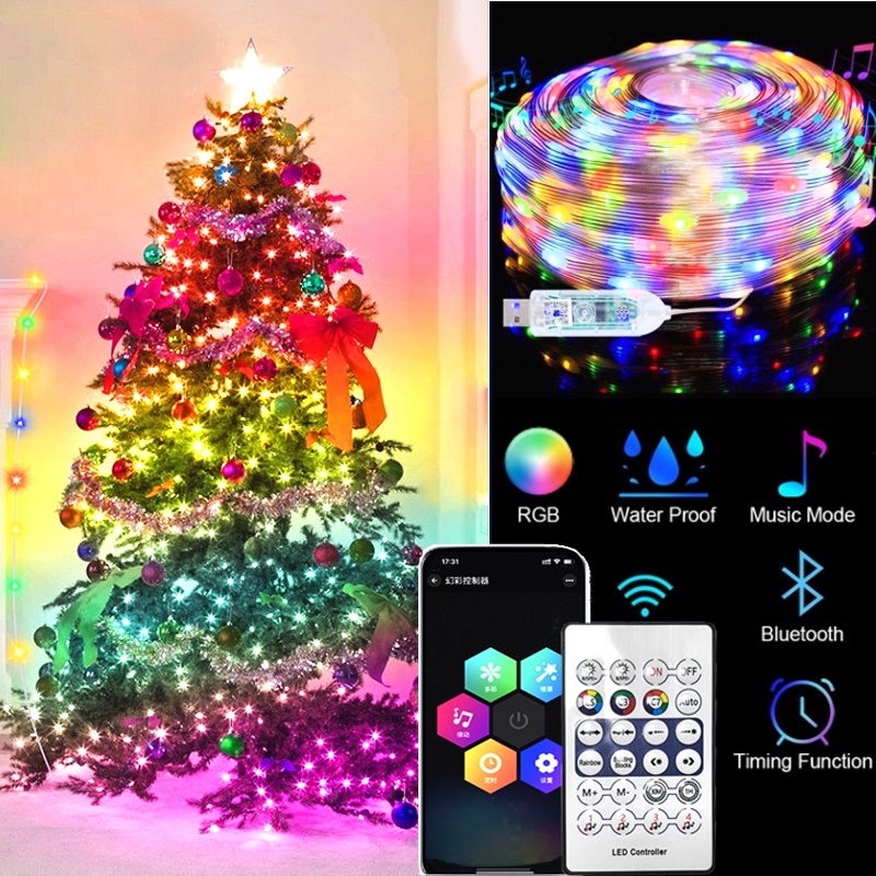 Ligyetor Smart APP Light Strip RGB LED Waterproof String Light with ...