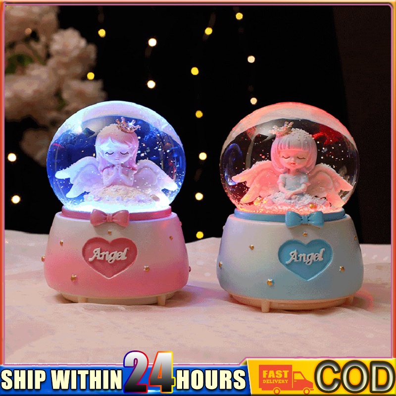 COD Festival Angel Crystal Ball Snowball Music Box - Magical Dreamy ...