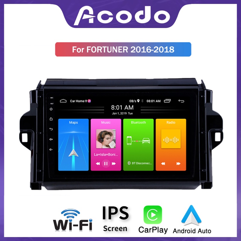 For Toyota FORTUNER 2016-2018 Android Car Stereo Support Carplay ...
