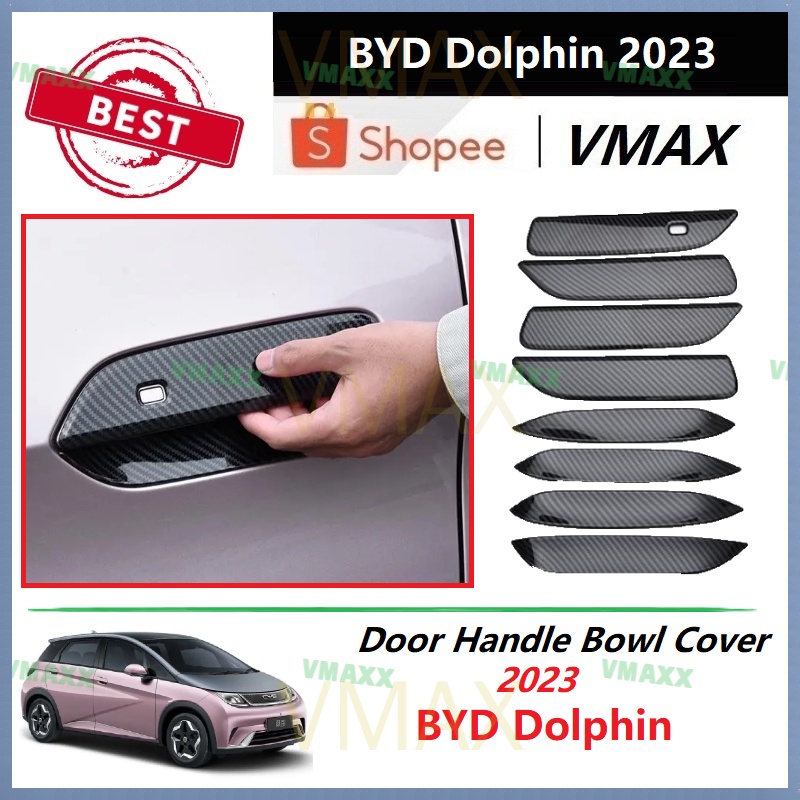 BYD Dolphin Carbon Fiber Pattern Car Door Handle Bowl Cover For BYD ...
