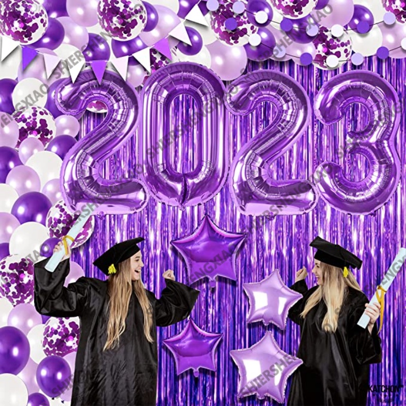 2023 Graduation Balloon Arch Decoration-86pcs Set Graduation Background ...