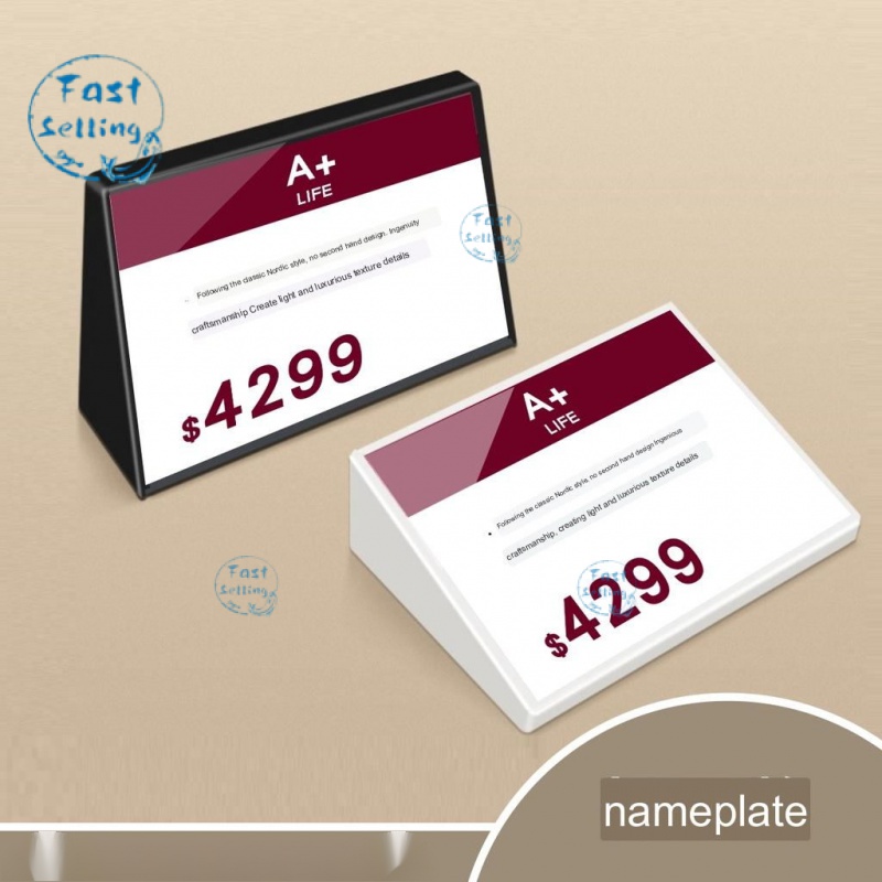 Food display plate dish brand vertical plastic table number plate Table ...