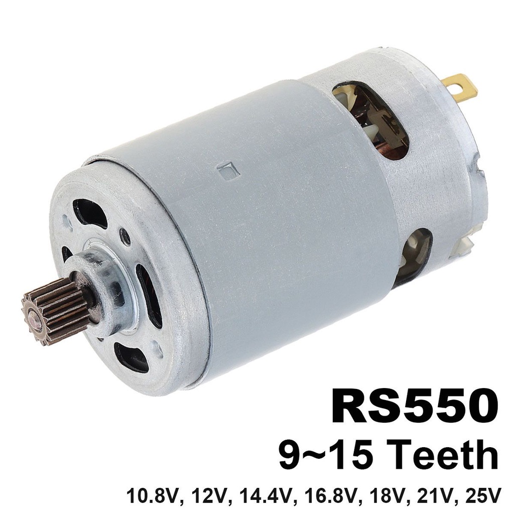 10.8V / 12V / 14.4V / 16.8V / 18V / 21V / 25V RS550 DC Motor High Torque Gear Box for Electric ...