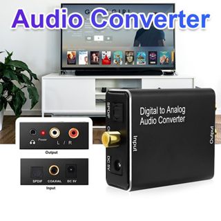 Audio Converter Optical Digital Smart TV To Speaker&Coax To Analog RCA ...