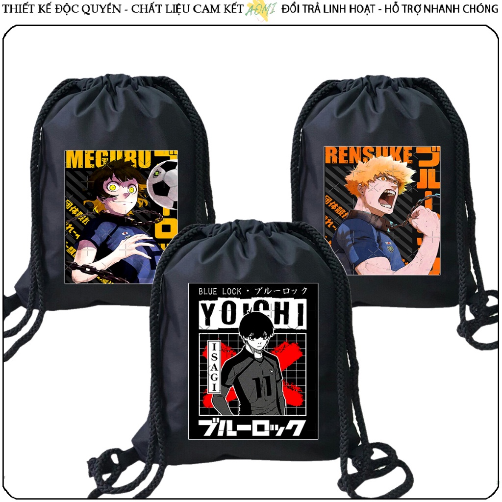 Mini Blue Lock Backpack Seishiro Nagi Yoichi Isagi Meguru Bachira Anime ...