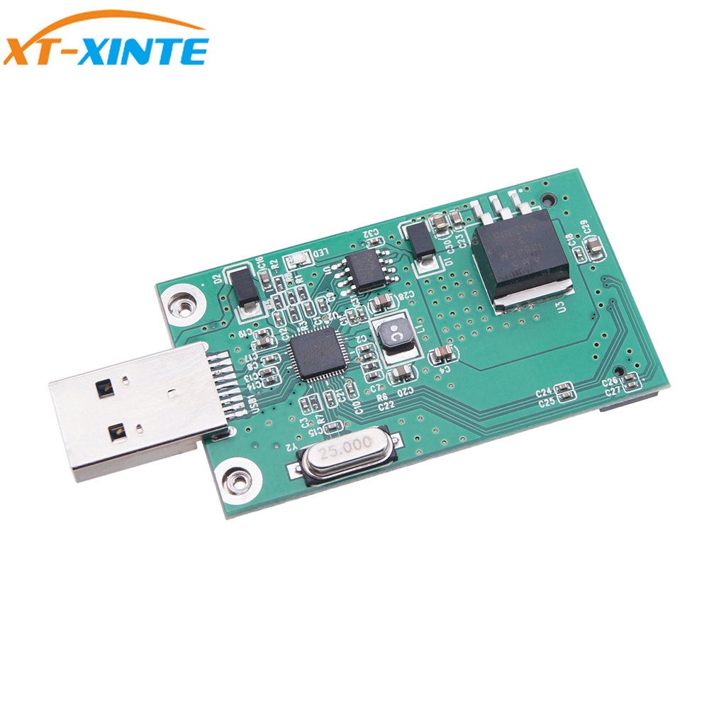 XT-XINTE Mini PCI-E mSATA to Type-A USB 3.0 External SSD Converter Data ...