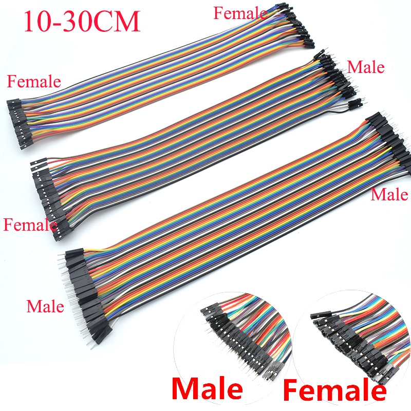 3Pcs 40PIN 10CM 20CM 30CM Dupont Line Male To Male + Female To Male and ...