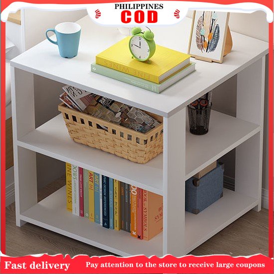 [COD] Small Square Desk Side Table Simple Bedside Table Nordic Bedroom ...