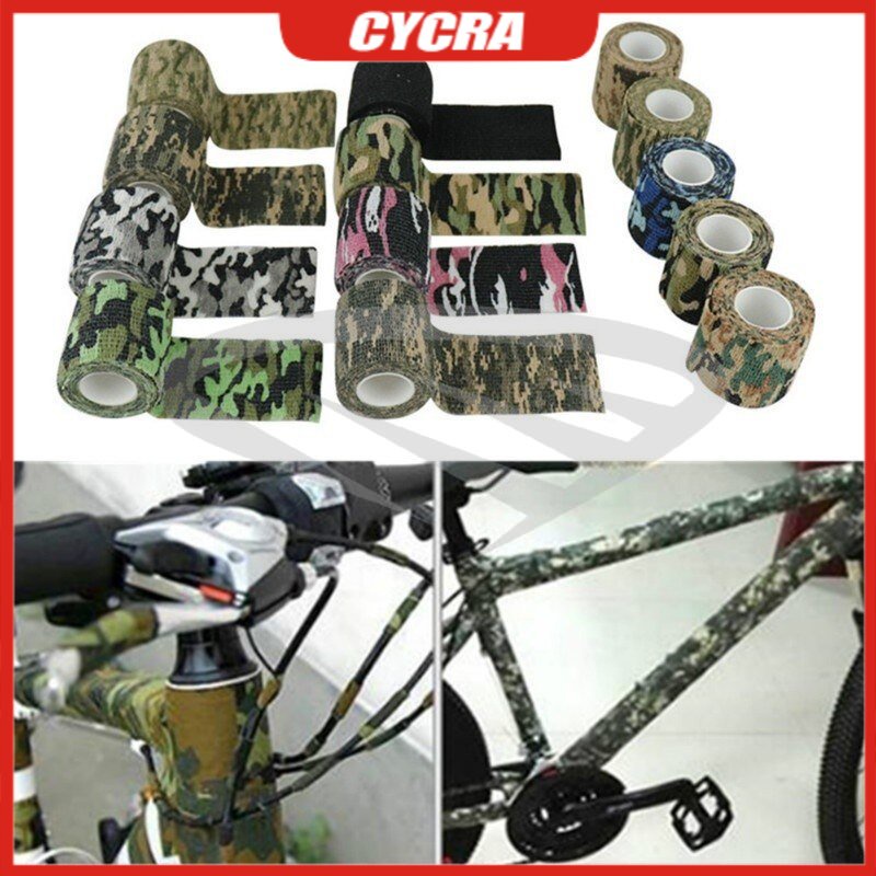 Bike Elastic Wrap Tape Adhesive Camouflage Stealth Tape Waterproof Wrap ...