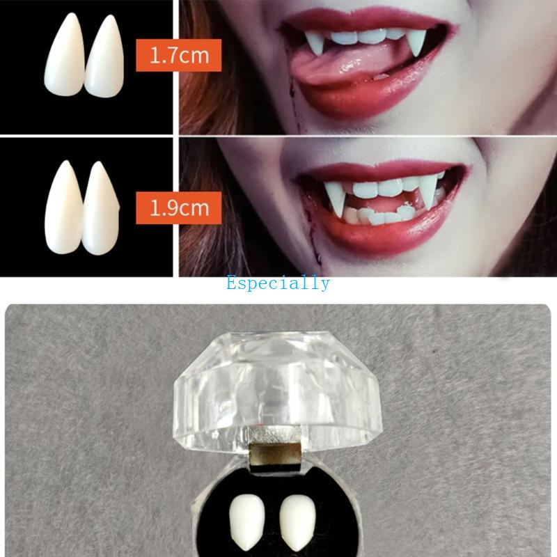 ESP Vampires Dentures Costume Outfits Vampires Teeth Retractable Fake Teeth Cosplay Teeth ...