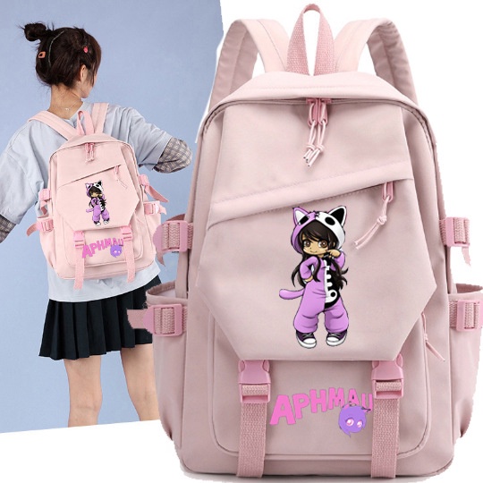 GT2 Aphmau Backpack for Women Men Student Large Capacity Fashion ...