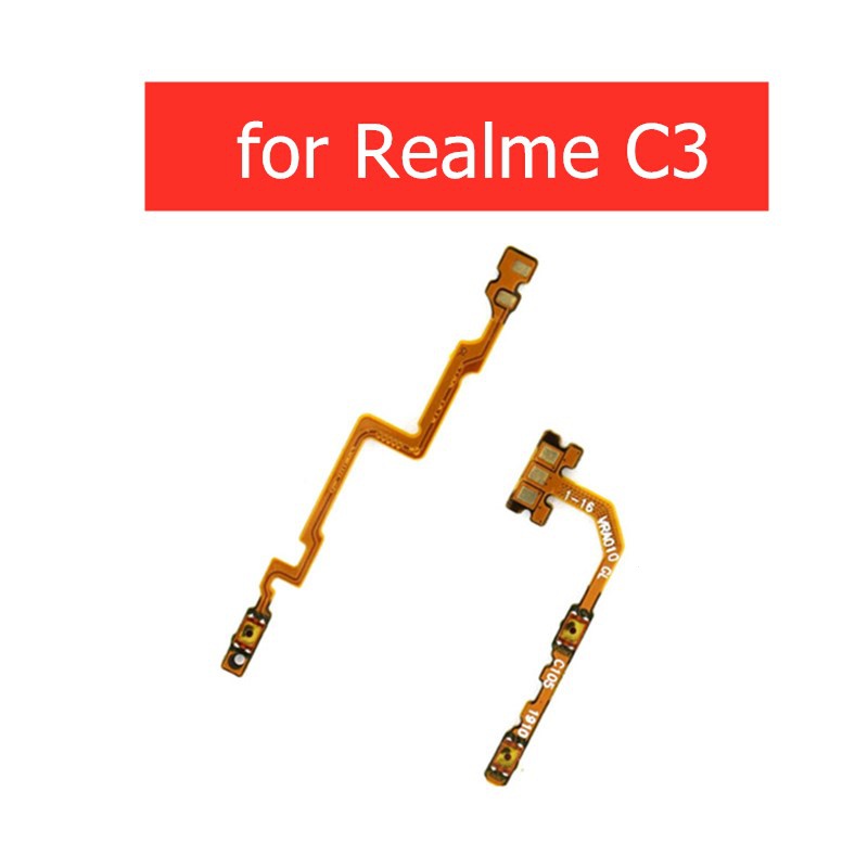 for Realme C3 Power Volume Side Key button Flex Cable On Off Switch ...