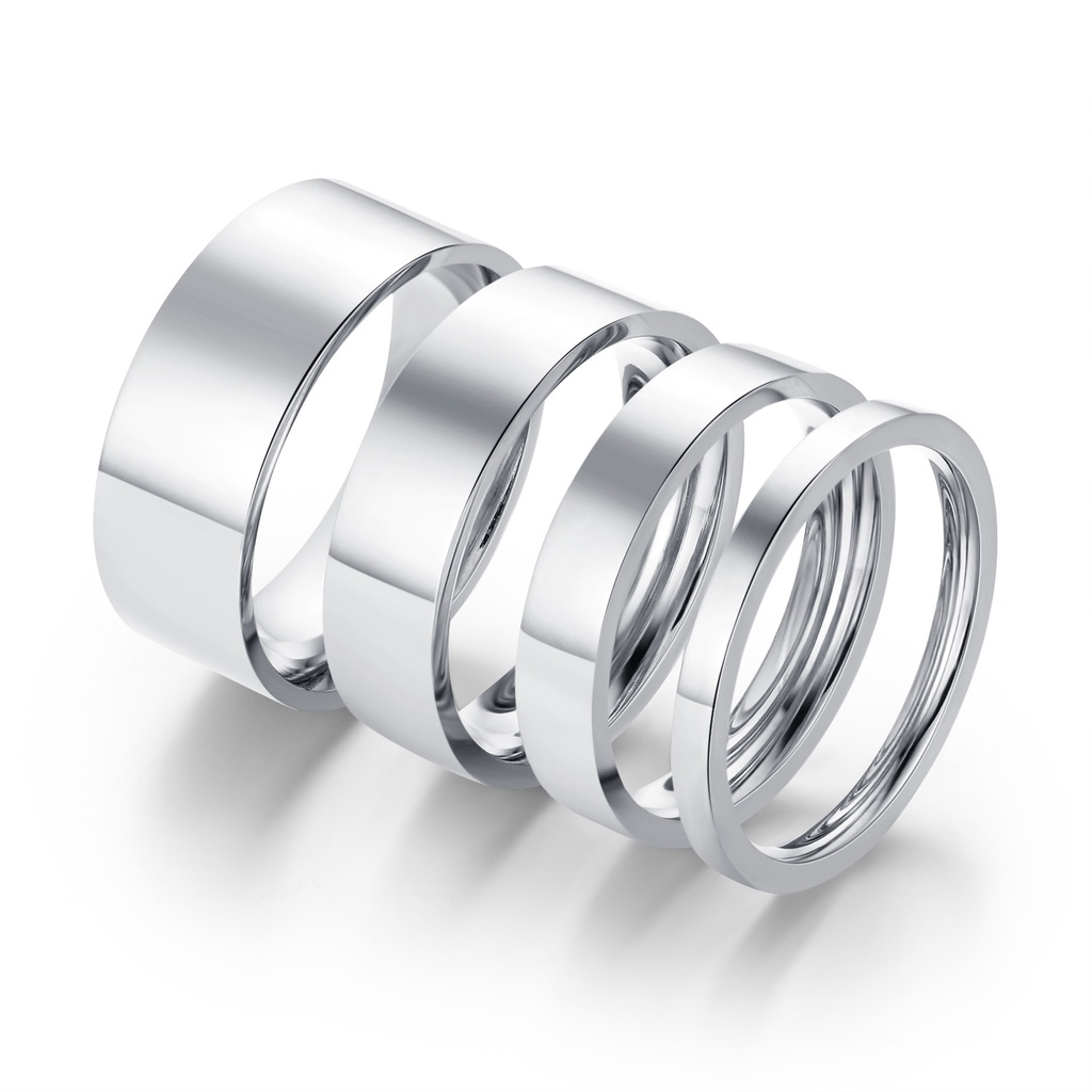 Stylish Titanium Steel Rings Unisex Fashion Jewelry for Women and Men ...