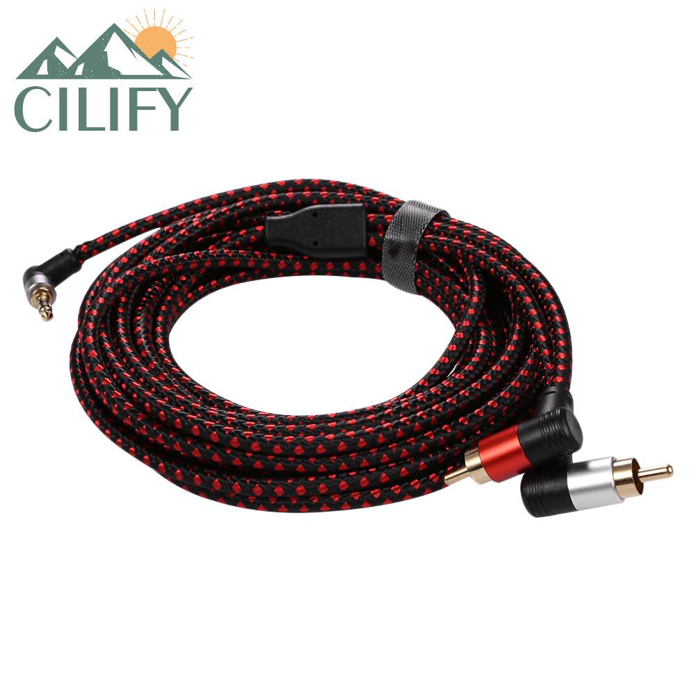 CILIFY Audio Line Cable 90 Degree 3.5mm Male To RCA Male Cable Space ...