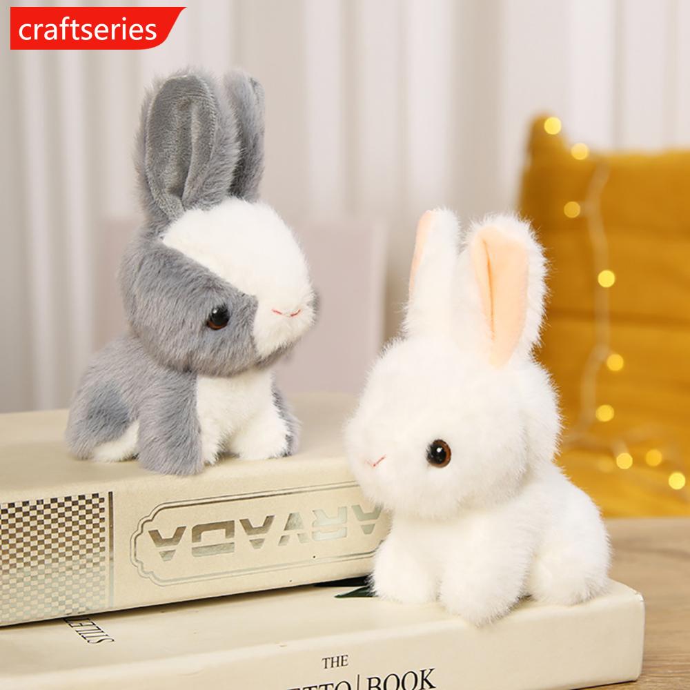 CRAFTSERIES 14cm Stuffed Long Ear Rabbit Soft Plush Toys Sleeping Cute ...