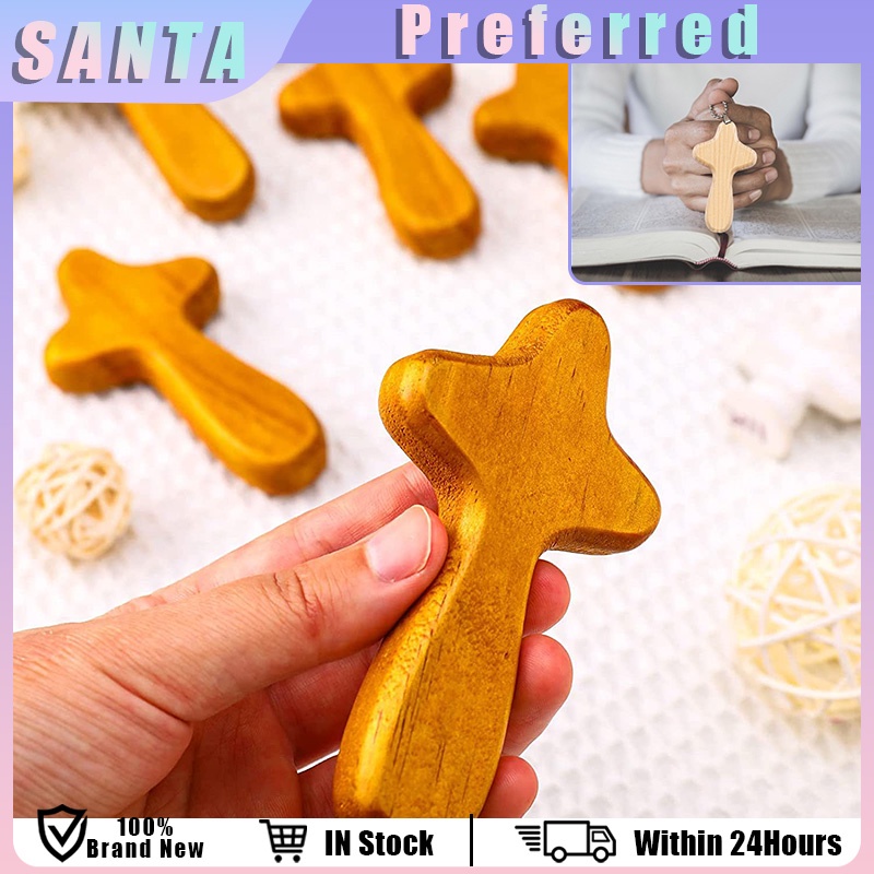 Mini Cross Handmade Praying Cross Pine Wood Material Christian Praying ...