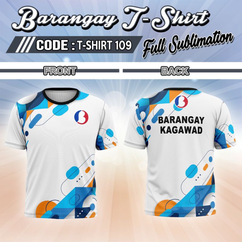 BRGY. KAGAWAD full sublimation tshirt (5 colors ) | Shopee Philippines