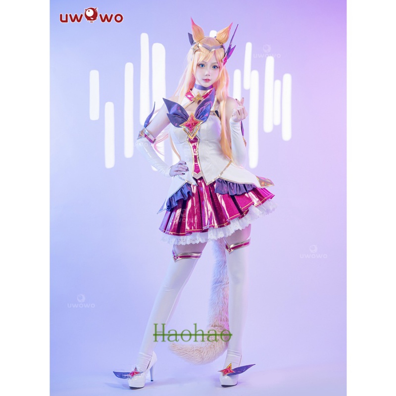 Uwowo League of Legends cos the Nine-Tailed Fox Ahri cosplay Clothing ...