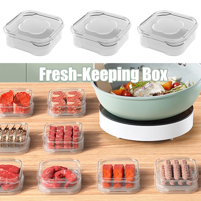Food Sealed Fresh-keeping Box / Freezer Frozen Meat Storage / Kitchen ...