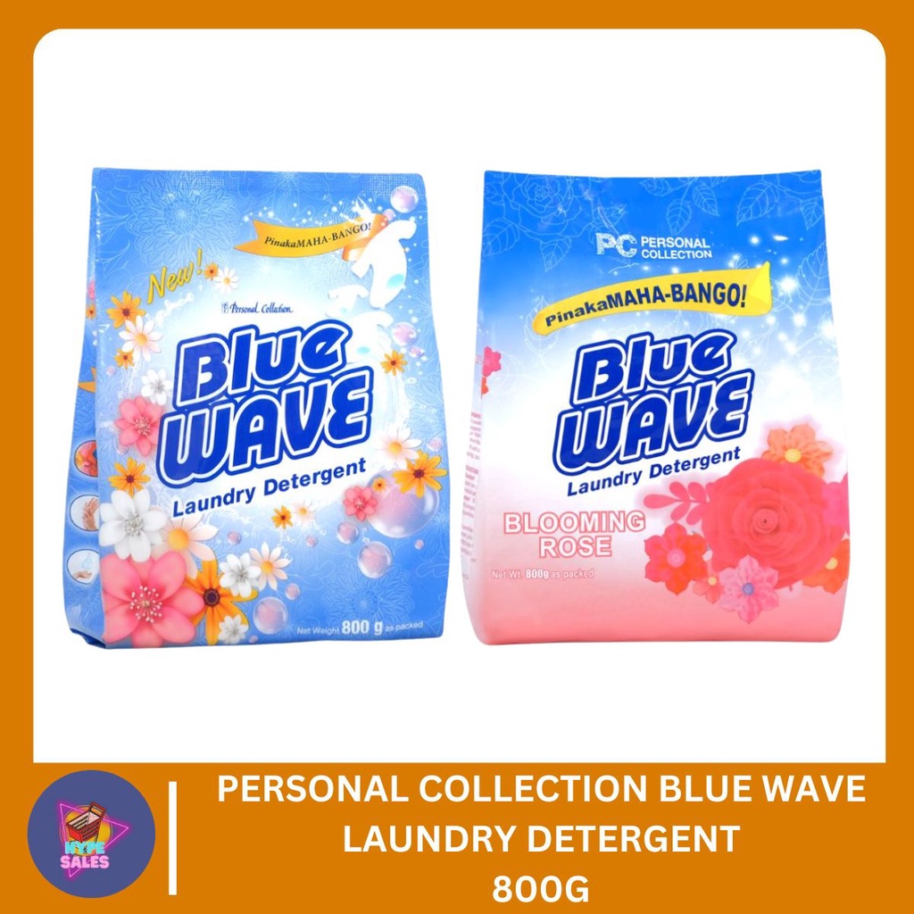 PERSONAL COLLECTION Blue Wave Laundry Detergent Powder 800g | Shopee ...